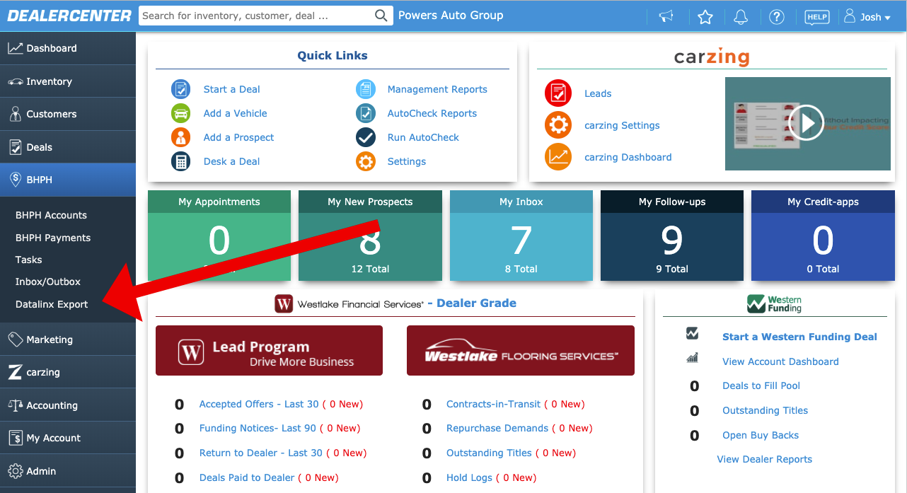 Datalinx: The easy way to report to credit bureaus – DealerCenter Support