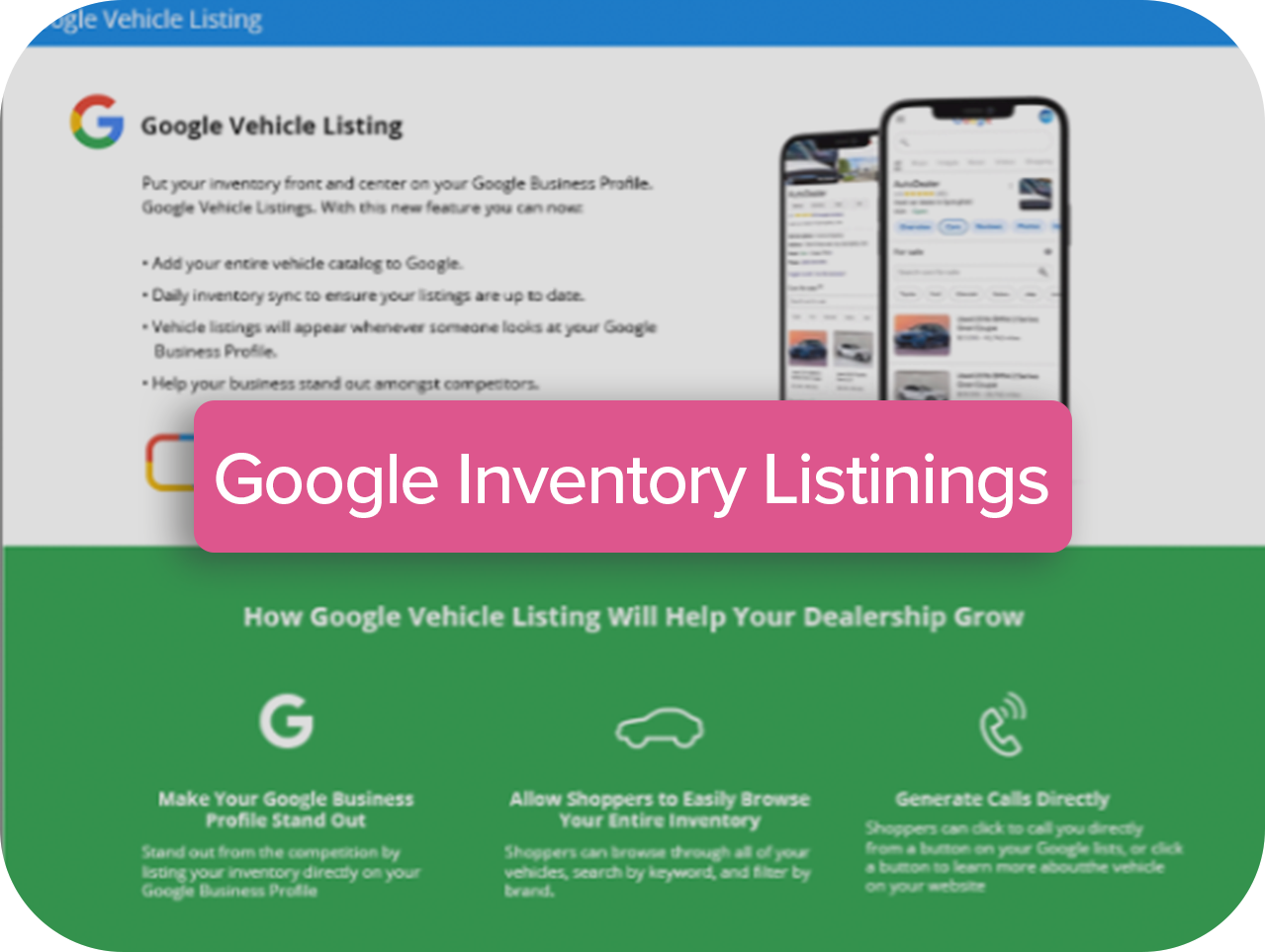 Google Inventory Listing – DealerCenter Support
